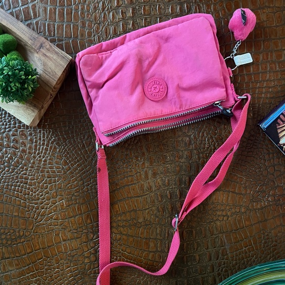Kipling | Bags | Hot Pink Crossbody Kipling | Poshmark
